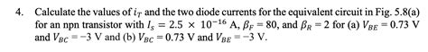 solved calculate the values of it and the two diode currents