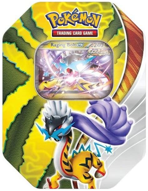Pokemon Sword Shield Paradox Destinies Raging Bolt Ex Tin Set 4 Booster