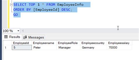 How To Select The Latest Record In Sql Server