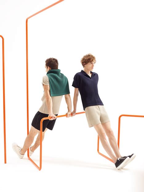 Tubular Installation Forms Backdrop For Issey Miyake Menswear