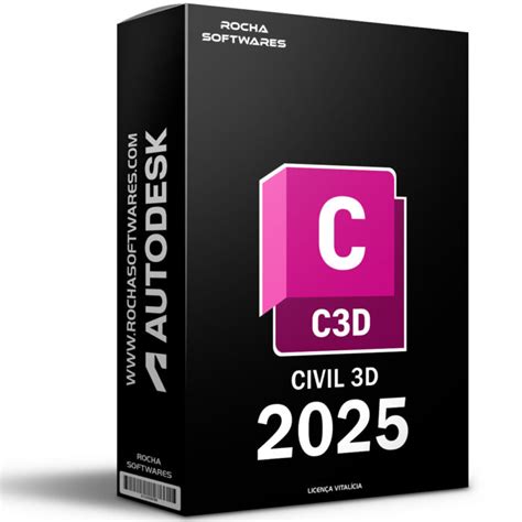 Autodesk Civil 3d 2025 Licença Vitalícia Rocha Softwares