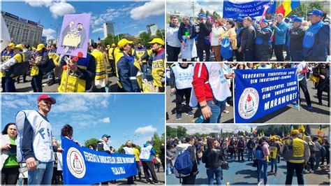 Mii De Profesori Din România Protestează în Capitală Cer Salarii Mai