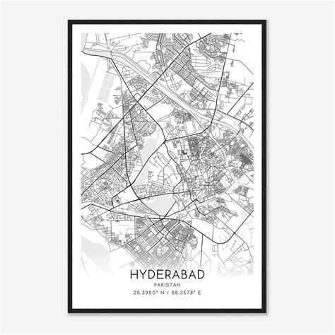 Hyderabad Custom Maps And Posters