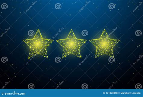 stars form lines triangles and particle style design stock vector