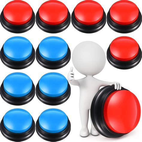 Amazon.com: Yunsailing Paquete de 12 botones zumbadores de respuesta para espectáculos de juegos ...