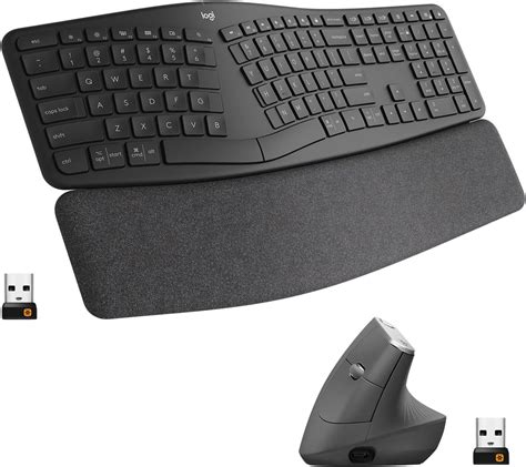 Logitech Ergo K860 Wireless Ergonomic Keyboard With Wrist Rest And Mx