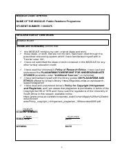 DPR Assignment NO Pdf MODULE CODE DPR NAME OF THE MODULE Public Relations