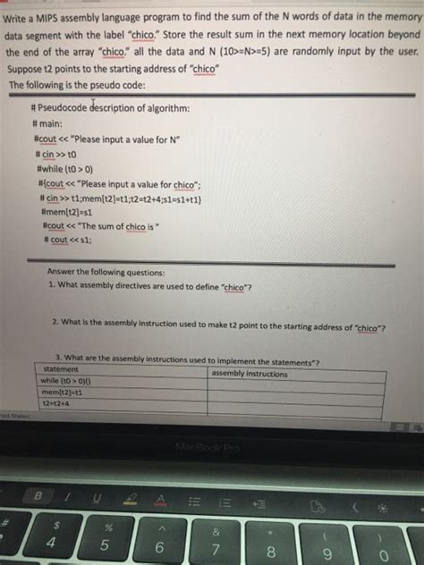 Solved Write A Mips Assembly Language Program To Find The