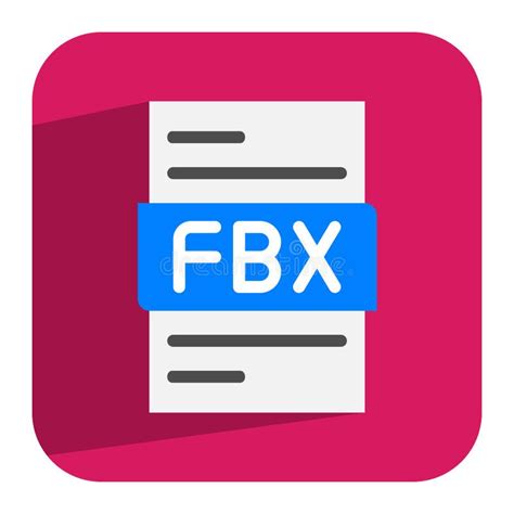 Fbx Document Flat Icon High Resolution File Icon For Professional Look Can Be Used For Website
