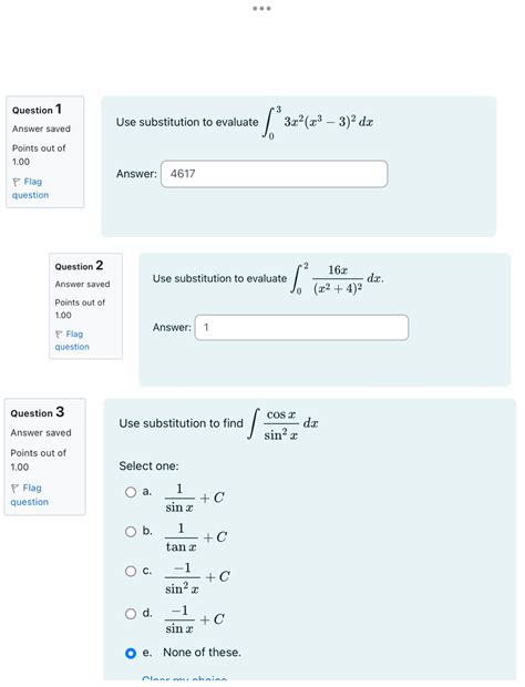solved use substitution to evaluate ∫033x2 x3−3 2dx answer