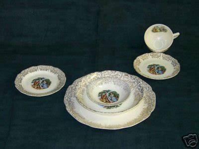 George And Martha Washington 22k Sabin China Set 52 Pcs 30608157