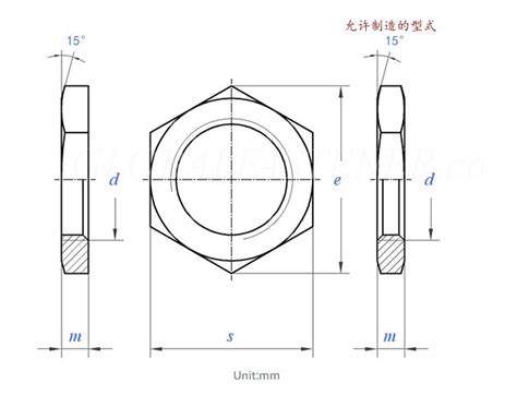 Hexagon Fine Pitch Thread Thin Nuts Keneng