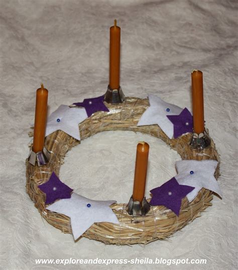 Explore And Express Advent Art Project Simple Advent Wreath