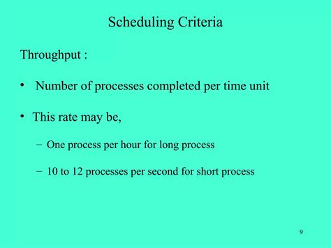 17 cpu scheduling and scheduling criteria ppt operating systems