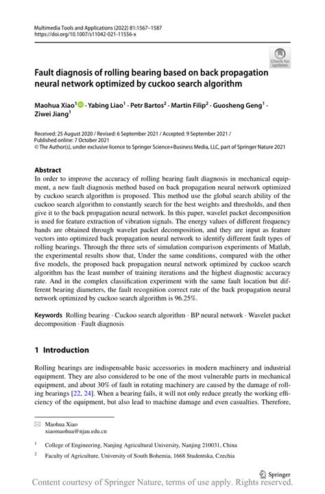 Fault Diagnosis Of Rolling Bearing Based On Back Propagation Neural