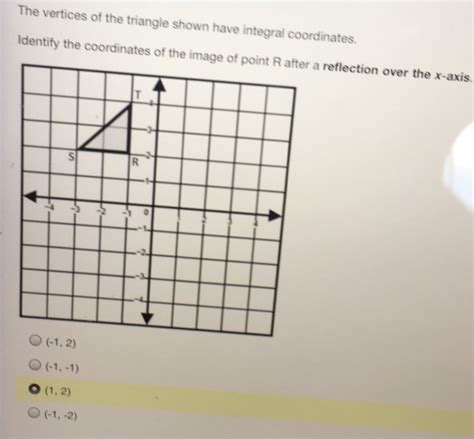 solved the vertices of the triangle shown have integral coordinates