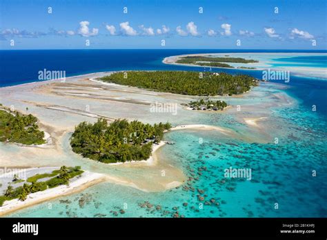 Impressions Of Fakarava Atoll Tuamotu Archipel French Polynesia Stock