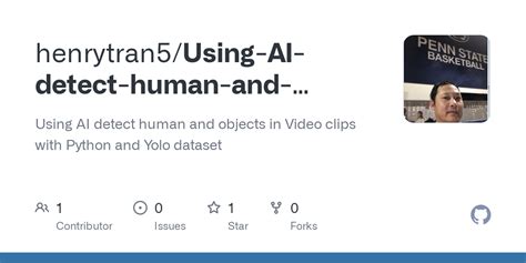 Github Henrytran Using Ai Detect Human And Objects In Video Clips Using Ai Detect Human And