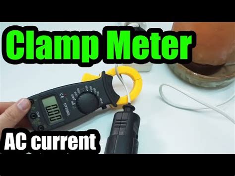 How To Measure AC Current Draw With A Clamp Meter DT3266L AC