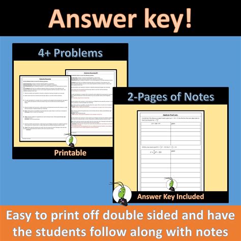 Logic And Reasoning Guided Notes For Geometry Unit Made By Teachers