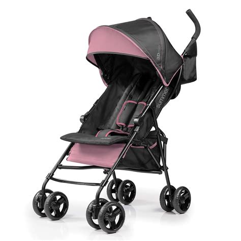 Summer 3dmini Convenience Stroller Pink Lightweight Infant Stroller With Compact Fold Multi