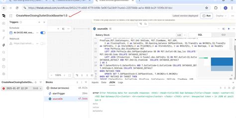 Getting An Error After Sql Db Based Flow Is Run 💬 Queries And Resources Retool Forum
