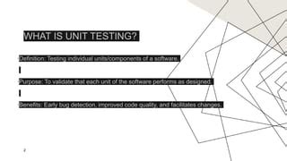 Basic Unit Testing And Mockito At High Level Pptx