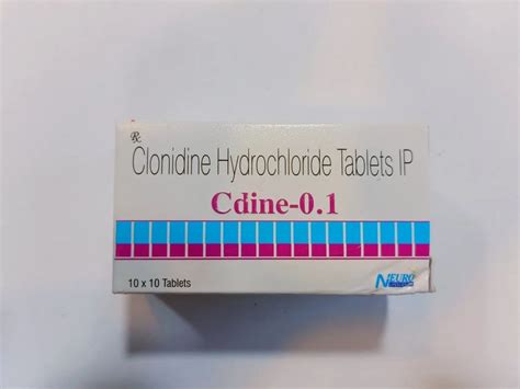 Clonidine Hydrochloride Tablets Ip 01 Mg At Rs 285stripe In Nagpur Id 2851646944630