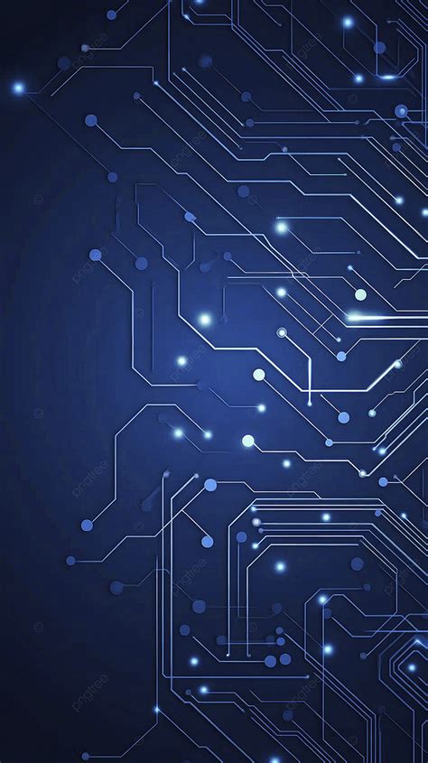 Abstract Blue Circuit Board Background With A Tech Pattern And Lines Wallpaper Image For Free