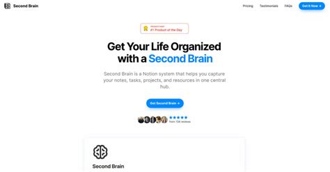 Second Brain For Notion Funnel Inspo