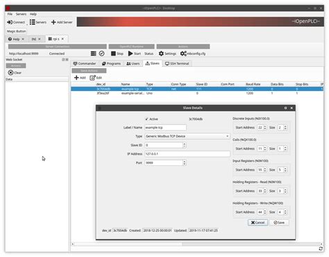 Screenshots OpenPLC Desktop