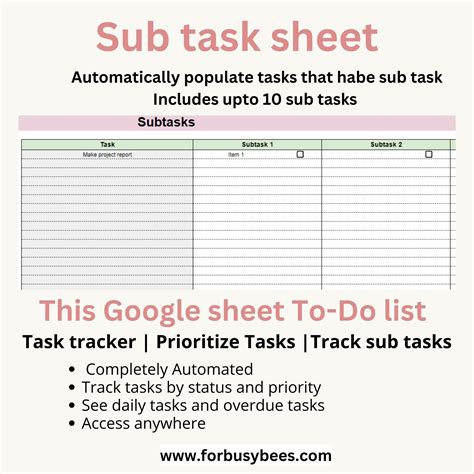 Prioritize Tasks With To Do List Template For Busy Bees