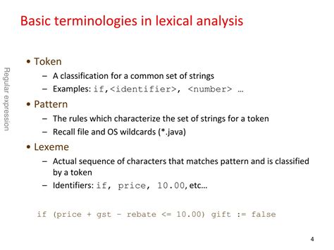 Ppt 03 60 214 Lexical Analysis Powerpoint Presentation Free Download