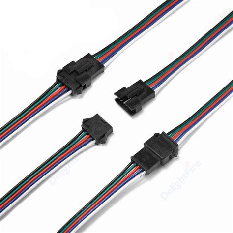 Sm Male Female Butt Plug Connection Cable 2 54MM Air Pair Plug 3 Battery Charging Interface 4P