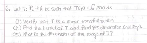 Solved Let T P R Be Such That T P P X Dx I Verify Chegg