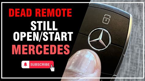 How To Get Into Your Locked Mercedes With A Dead Key FOB - YouTube