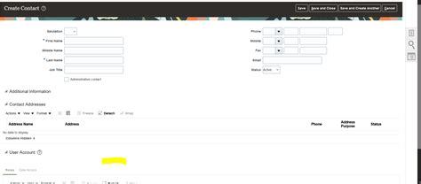 Create User Account Option Is Not Coming In The Supplier Ui Screen — Cloud Customer Connect
