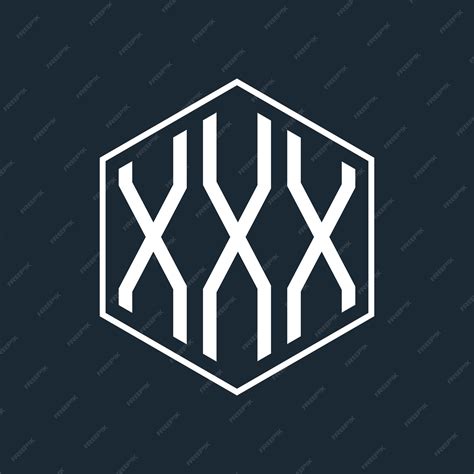 Premium Vector Xxx Initial Monogram Logo With Poligon Style Design
