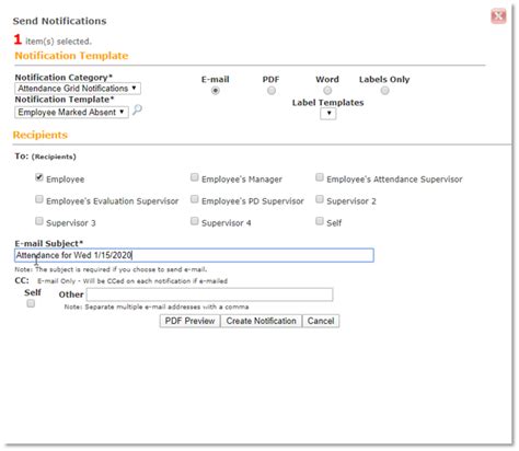 How Do I Send Notifications Within Attendance Schoolfront