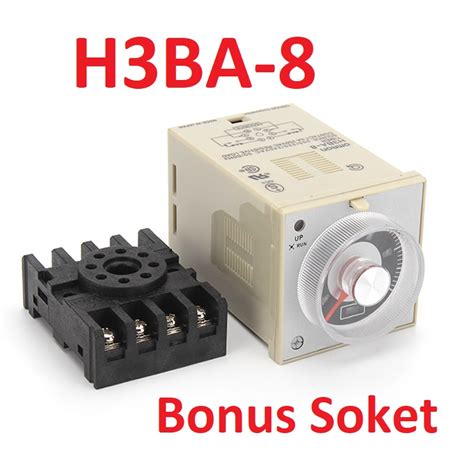 Jual Timer H3ba 8 220v Timer 8 Kaki 220v Socket Shopee Indonesia