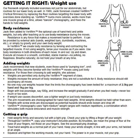 Weight Use Jacki S Blog