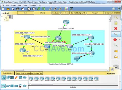 10244 Packet Tracer Troubleshoot Multiarea Ospfv3 Answers