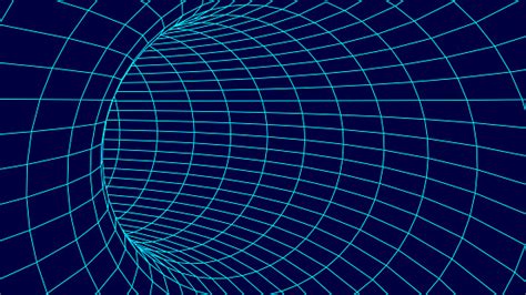 파란색 배경에 기술 와이어 프레임 터널 미래지향적인 3d 벡터 그리드 회오리바람에 대한 스톡 벡터 아트 및 기타 이미지 회오리바람 와이어 프레임 모델 0명 Istock