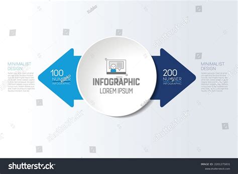 2 Elements Scheme Diagram Two Arrows 库存矢量图（免版税）2201275831 Shutterstock