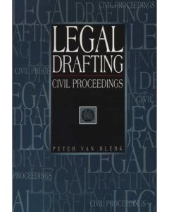 Legal Drafting Civil Proceedings Textbook Trader