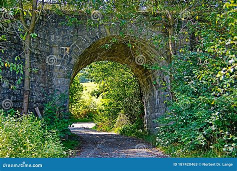 Stone Underpass As A Gateway Stock Image Image Of Plants Fairway 187420463