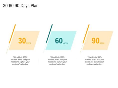 30 60 90 Days Plan Optimizing Enterprise Application Performance Ppt Images Presentation
