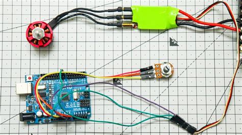 How To Control Brushless Motor With Arduino And Potentiometer Using Esc