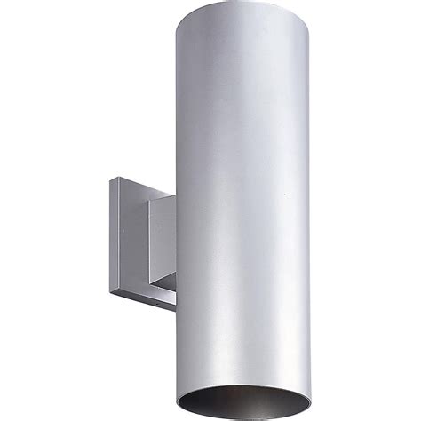 Progress Lighting Led Cylinder 14 In H Gray Integrated Led Outdoor Wall