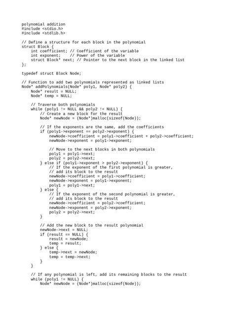 polynomial addition pdf computing c